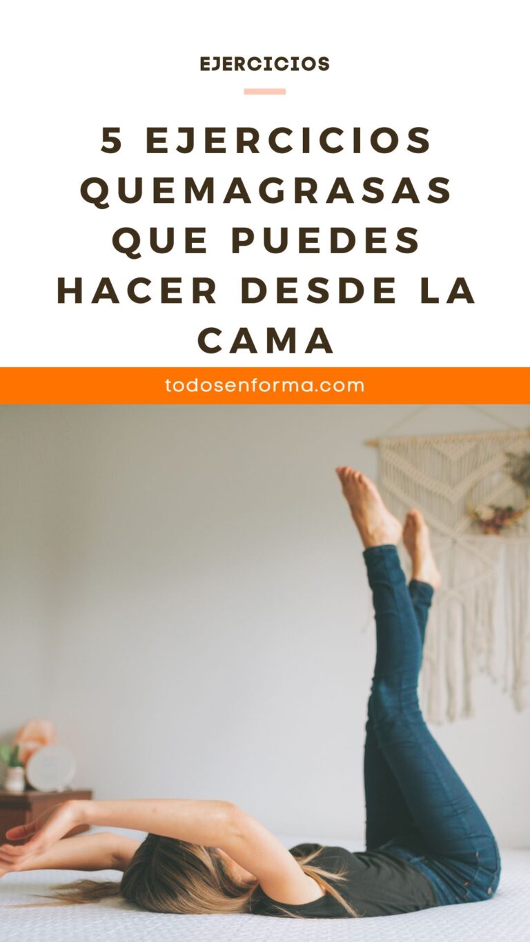 5 ejercicios quemagrasas que puedes hacer desde la cama